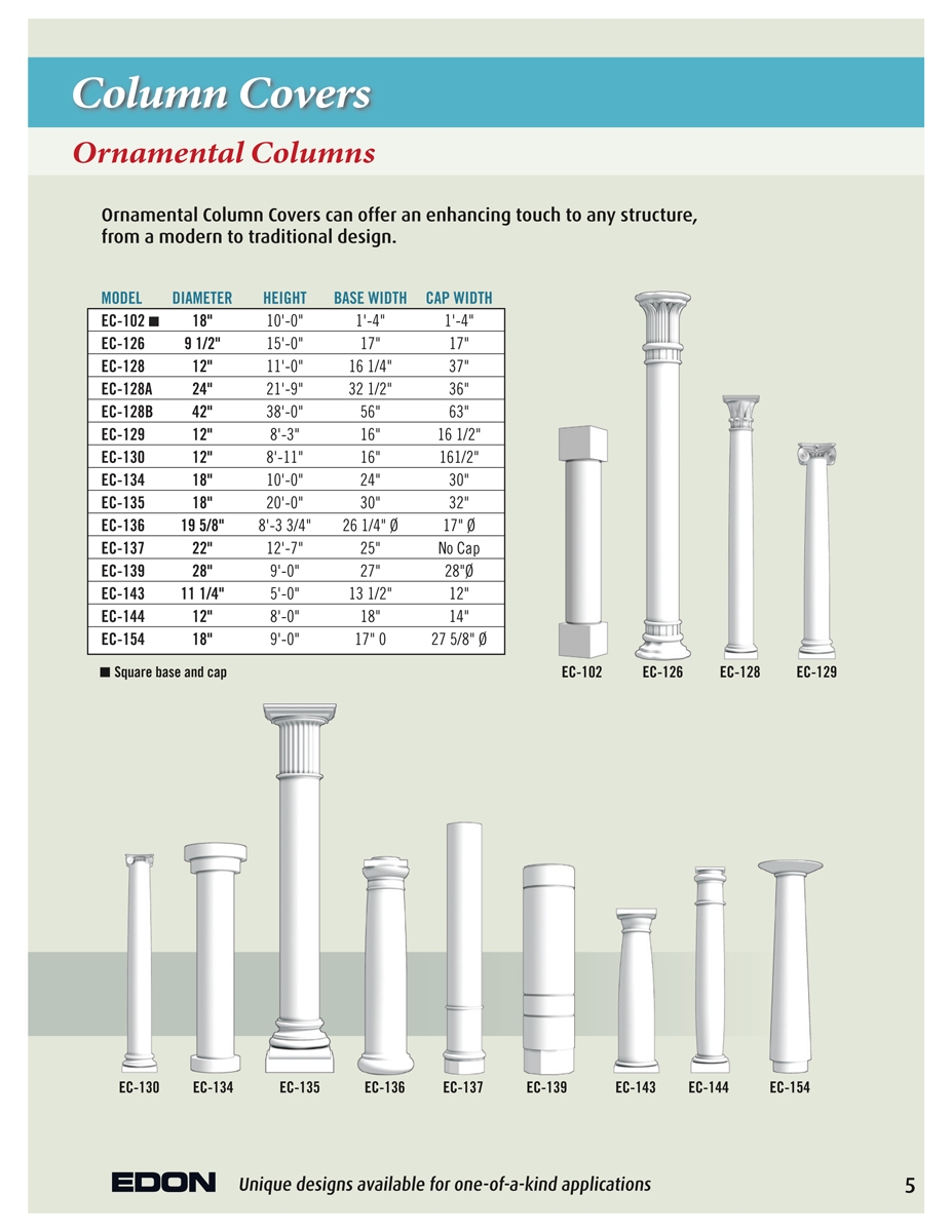 EDON Composites - Architectural Fiberglass - Column Covers