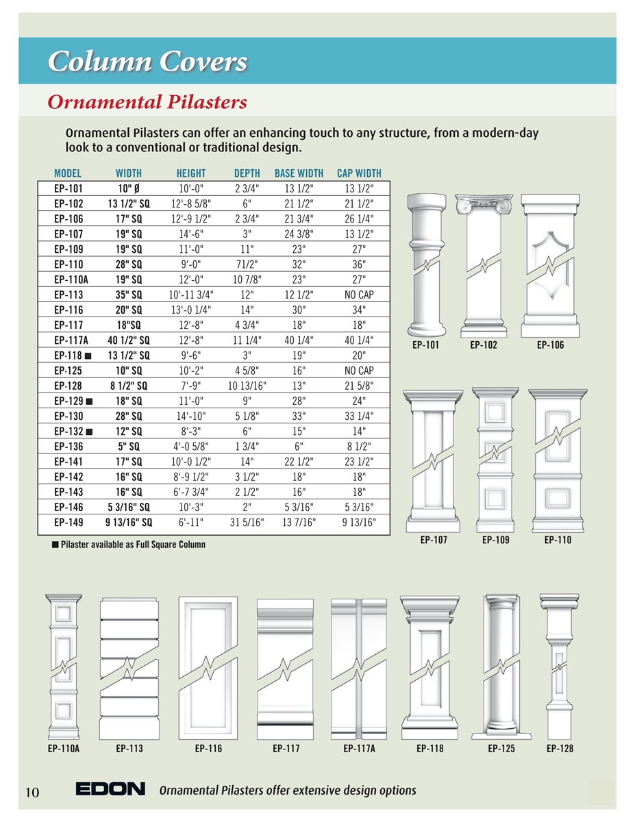 Column Covers - EDON Composites - Architectural Fiberglass
