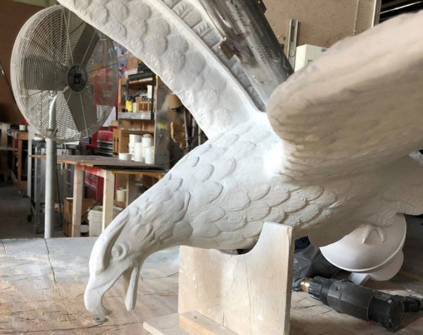 City Hall Ornamental Eagle - EDON Composites - Architectural Fiberglass